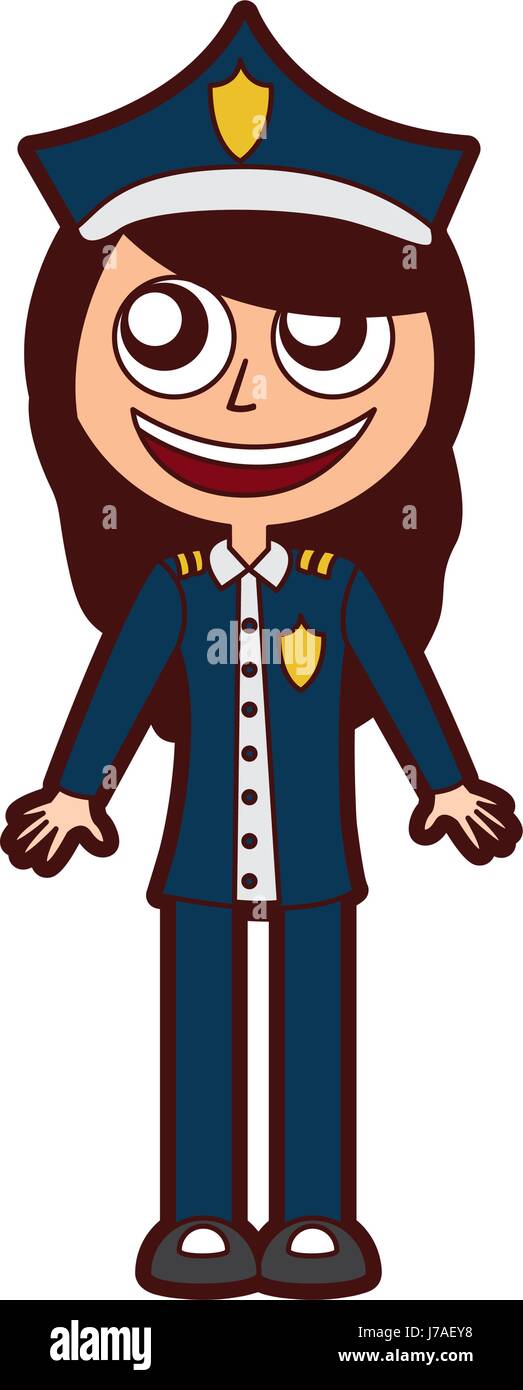 woman police officer avatar character Stock Vector Image & Art - Alamy
