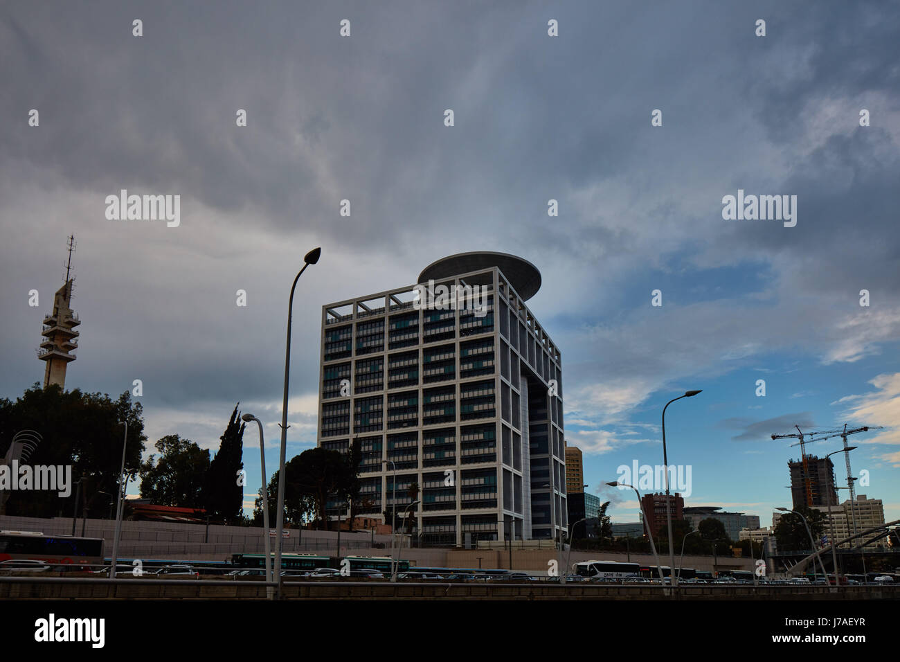 Tel-Aviv - 9 December 2016: Hakirya military base in Tel Aviv Stock ...