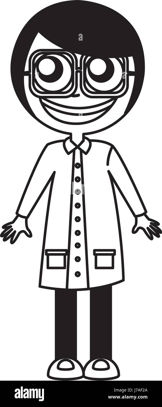 Female nerd avatar character hi-res stock photography and images - Alamy