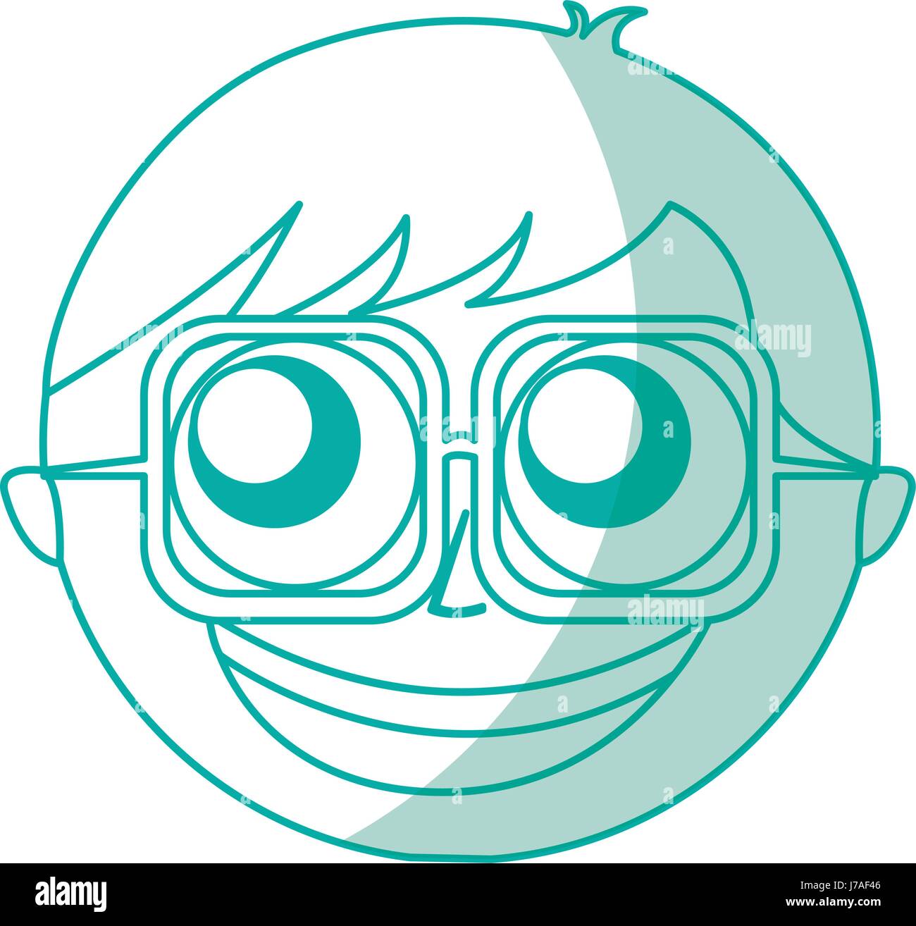 Geek guy avatar portrait hi-res stock photography and images - Alamy