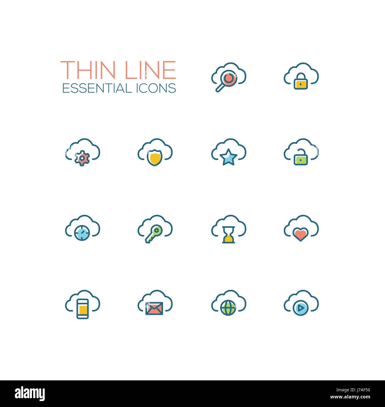 Unlock icon vector presentation hi-res stock photography and images - Alamy