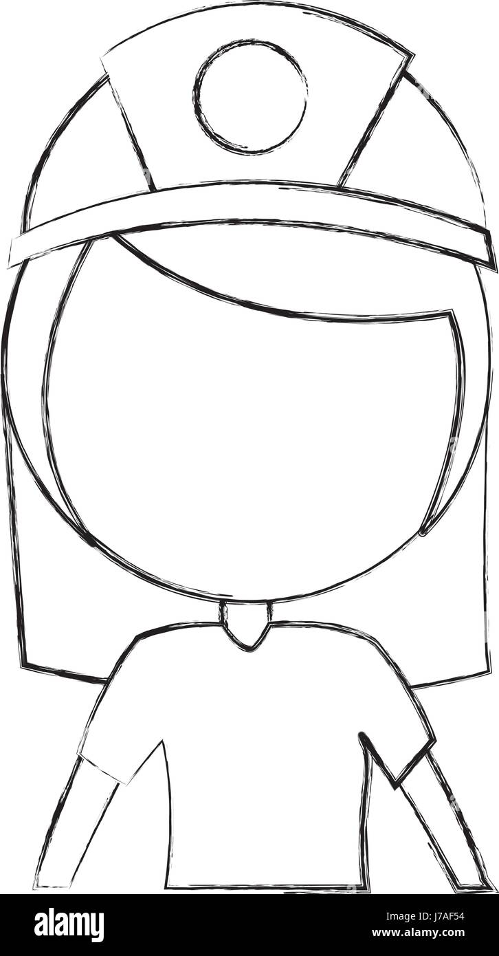 Professional female engineer hard hat Black and White Stock Photos ...