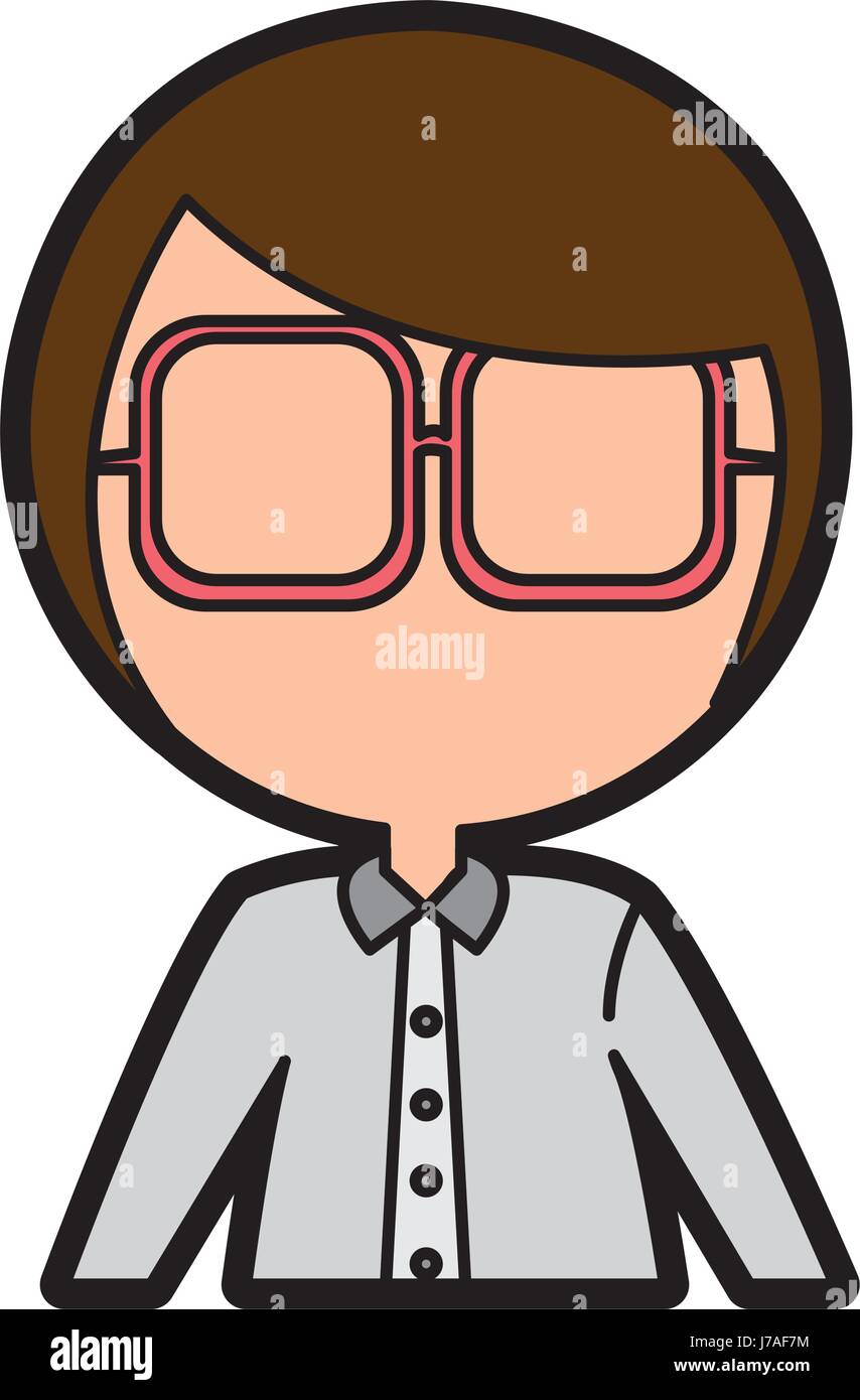 female nerd avatar character Stock Vector Image & Art - Alamy