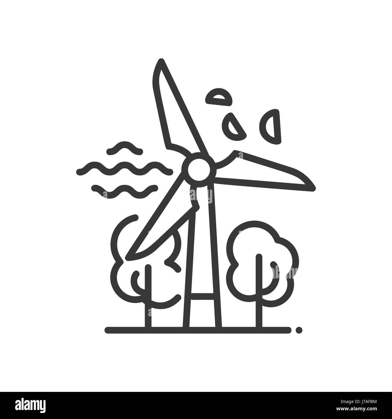 Line vector weather icon Cut Out Stock Images & Pictures - Alamy