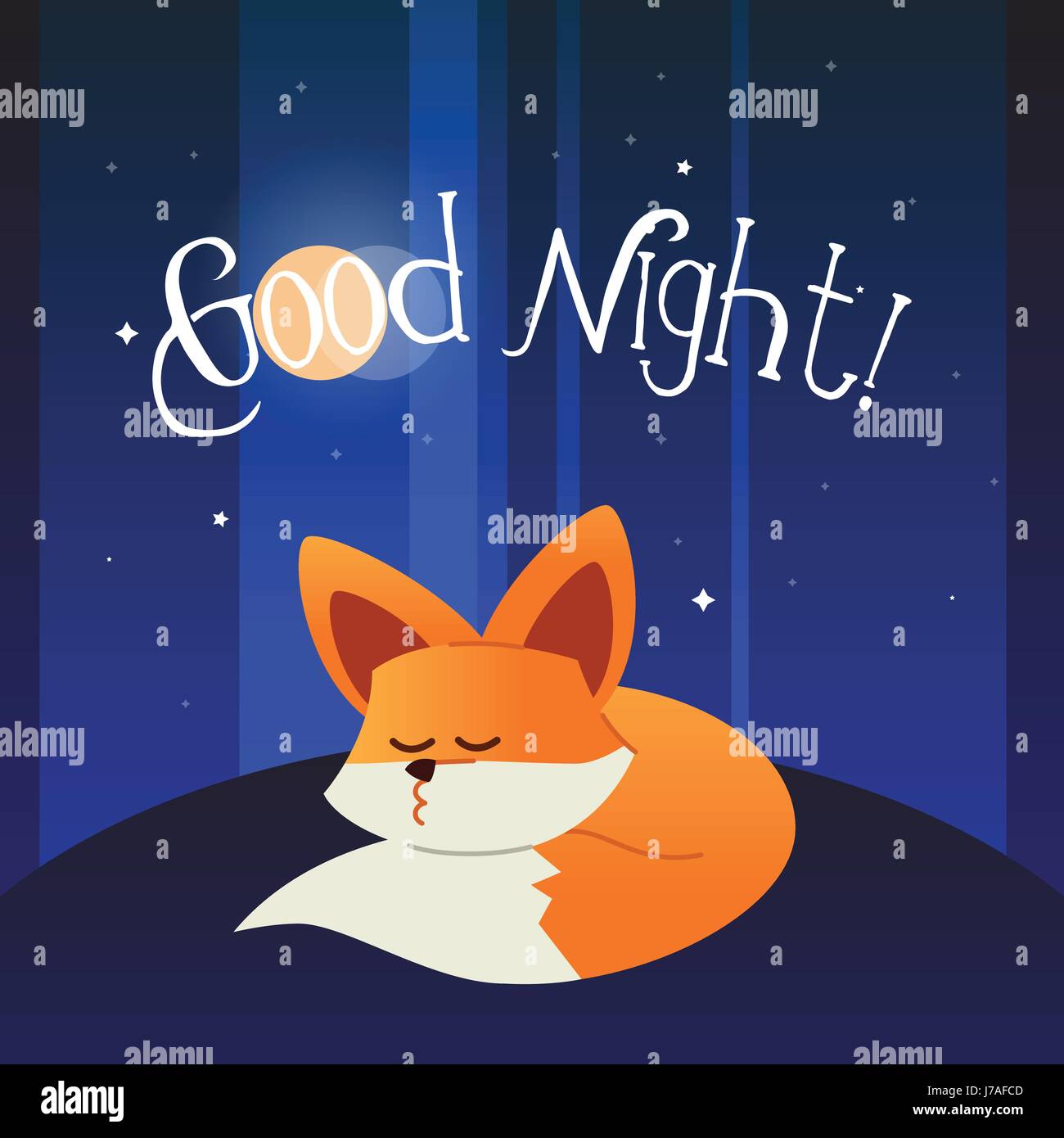 Fox - modern vector phrase flat illustration Stock Vector Image & Art ...