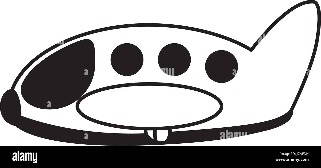 cute airplane flying icon Stock Vector Image & Art - Alamy