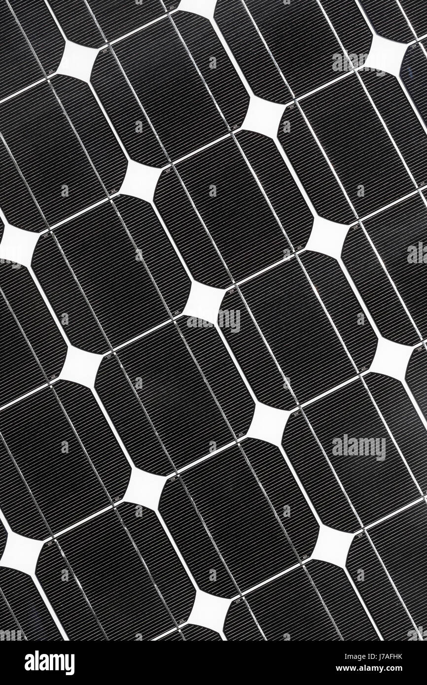 Photovoltaic panel for renewable electric production. Top view Stock ...