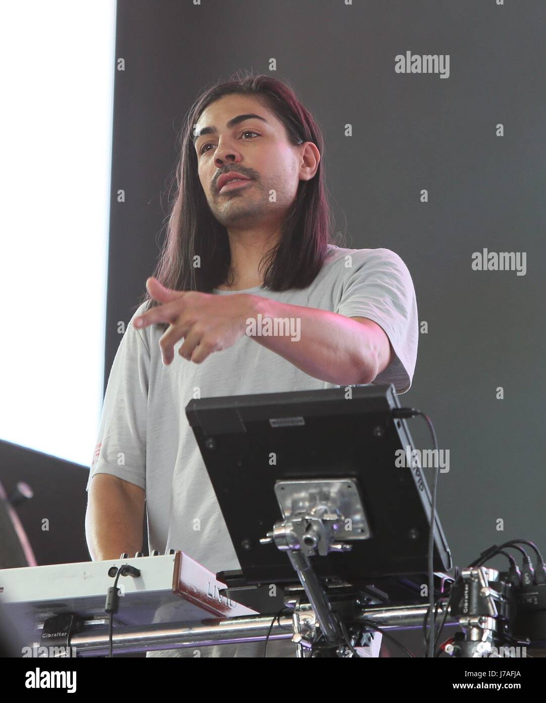 Autograf seen performing at Coachella weekend 2 day 2 Featuring: Mikul ...