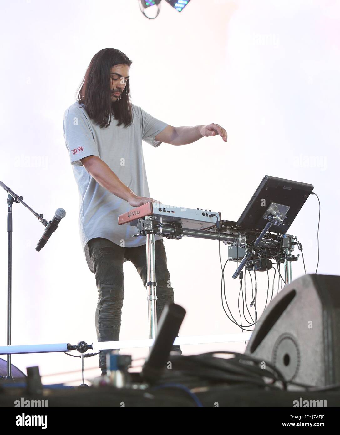 Autograf seen performing at Coachella weekend 2 day 2 Featuring: Mikul ...