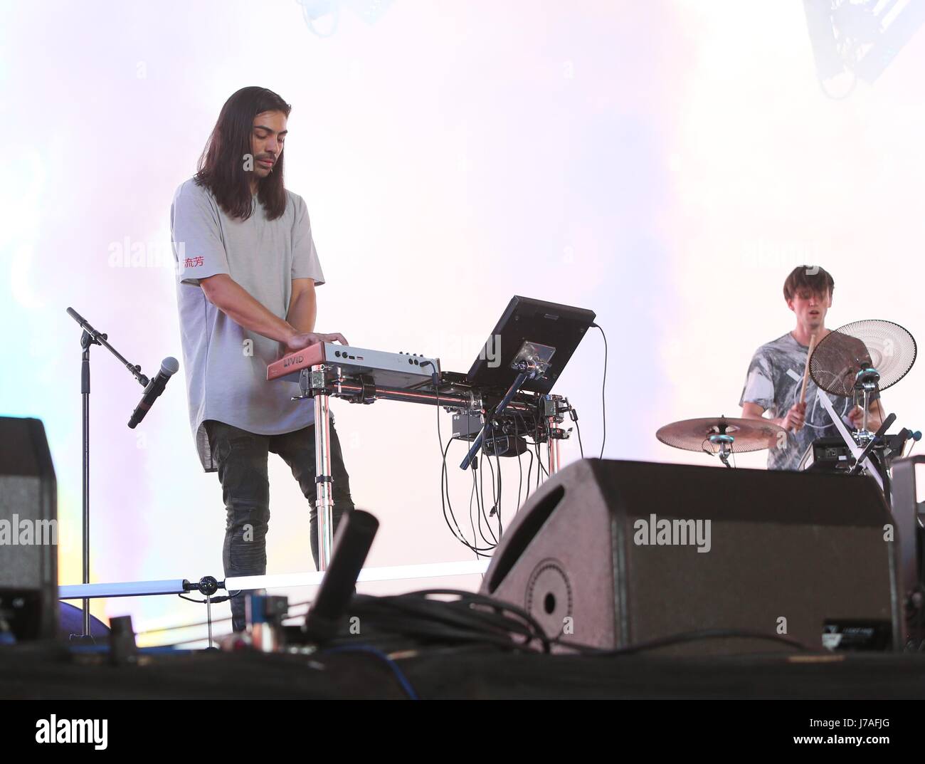 Autograf seen performing at Coachella weekend 2 day 2 Featuring: Mikul ...