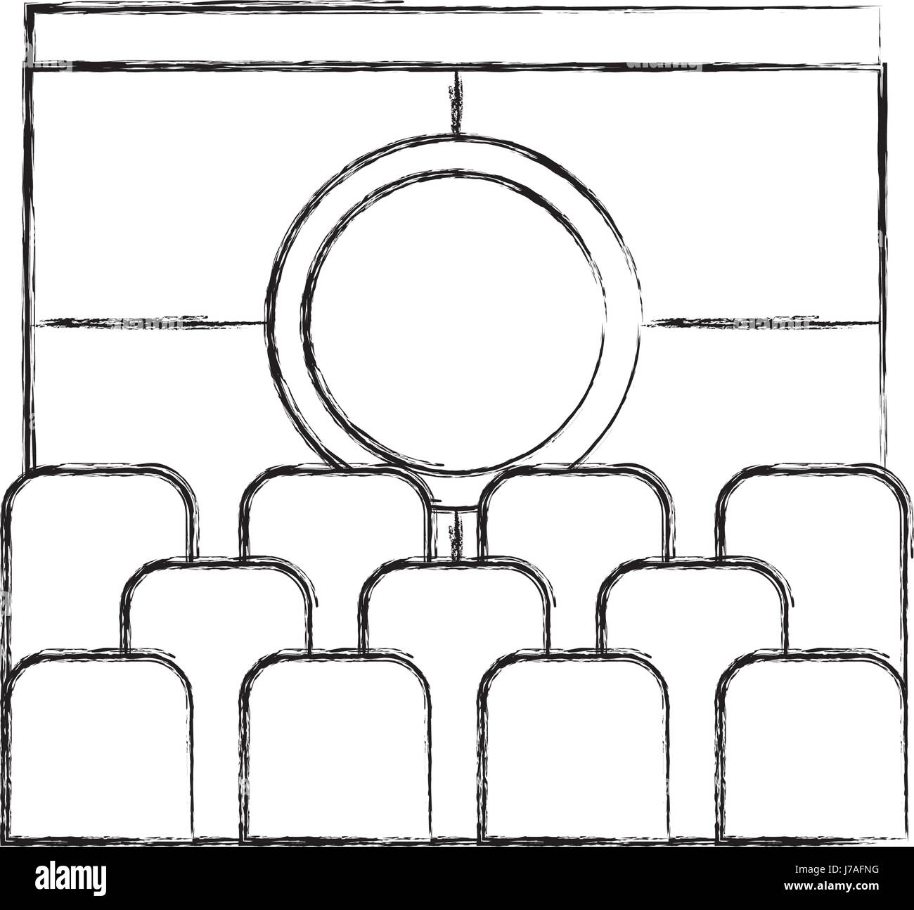 Cinema seat modern screen Stock Vector Images - Alamy