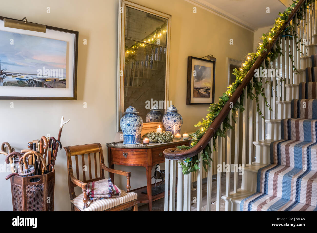 Staircase in georgian house hi-res stock photography and images - Alamy