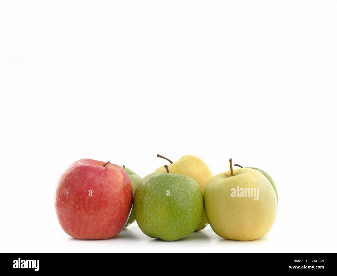 colorful apples isolated on white background Stock Photo - Alamy