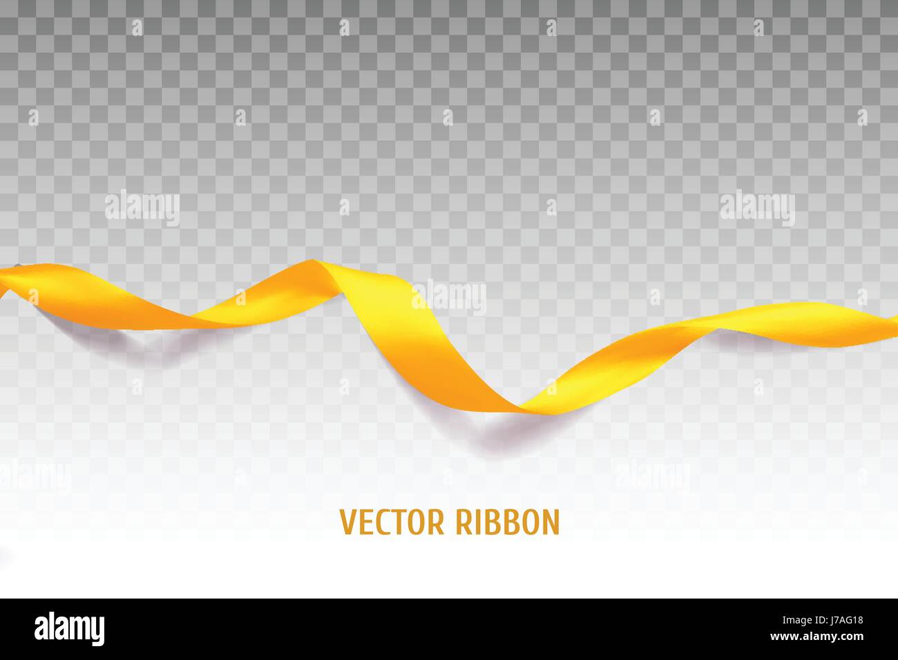 Yellow vector ribbon Stock Vector Image & Art - Alamy