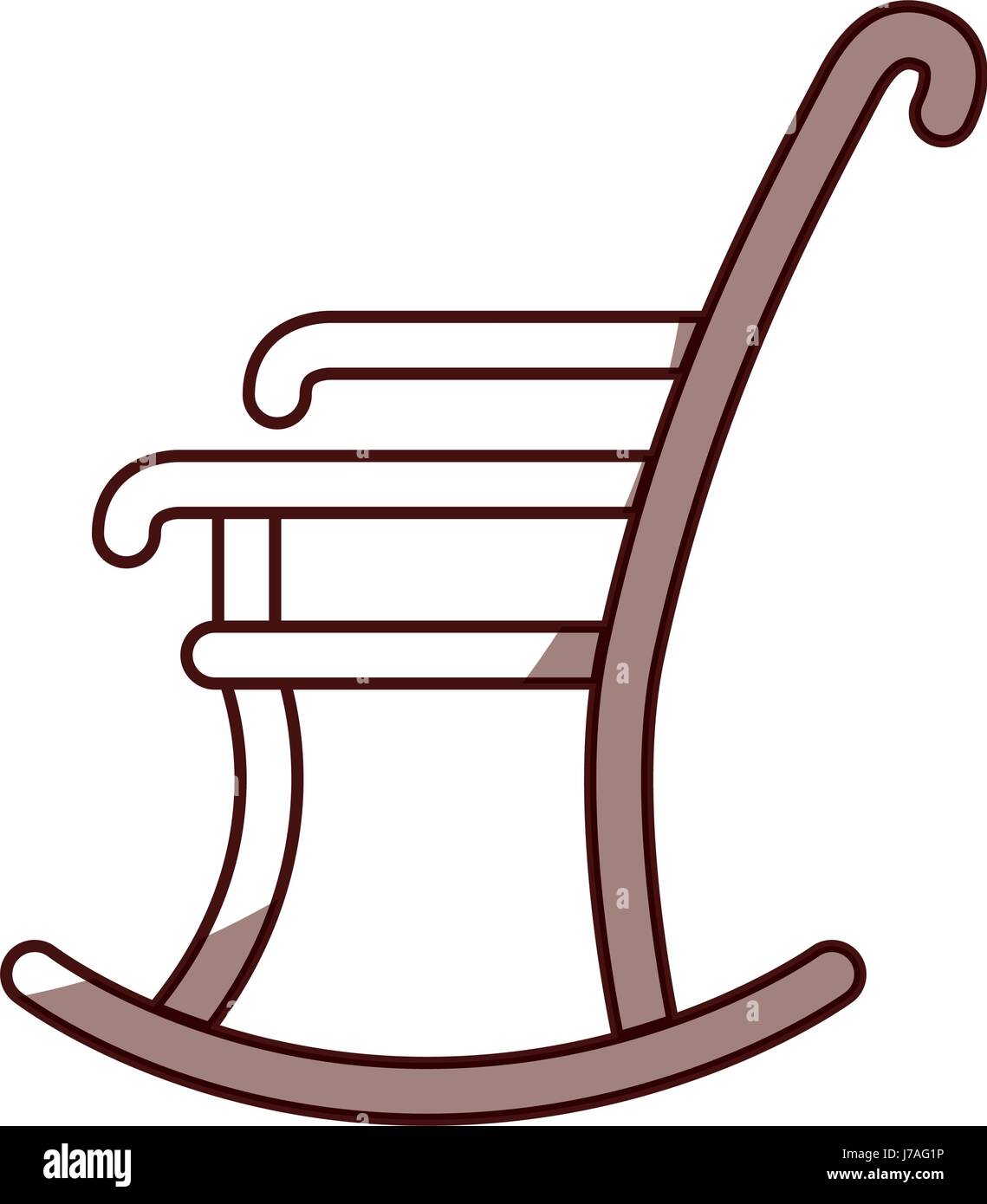 rocking chair isolated icon Stock Vector Image & Art - Alamy