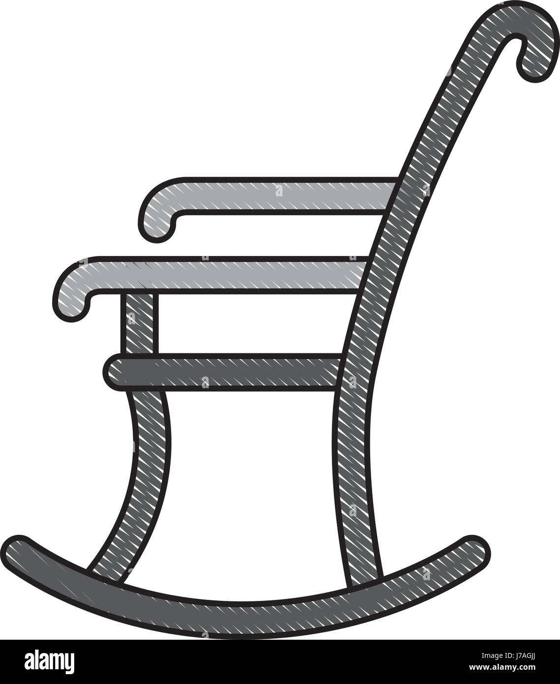 rocking chair isolated icon Stock Vector Image & Art - Alamy