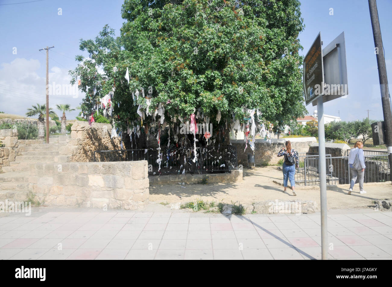 Entrance to the Agia Solomoni Catacomb, Paphos, Cyprus Stock Photo - Alamy