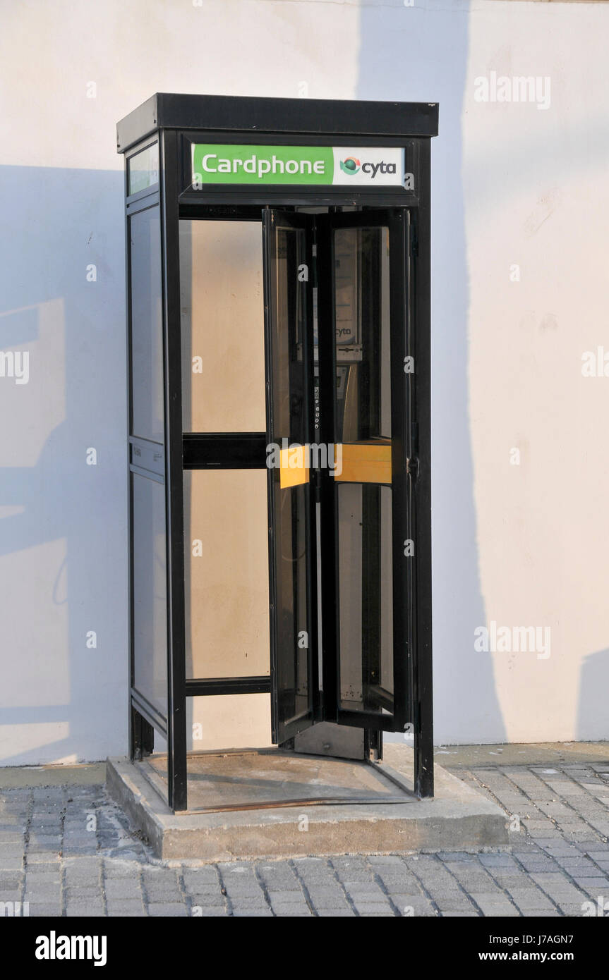 Public Phonebox Photographed in Paphos, Cyprus Stock Photo - Alamy
