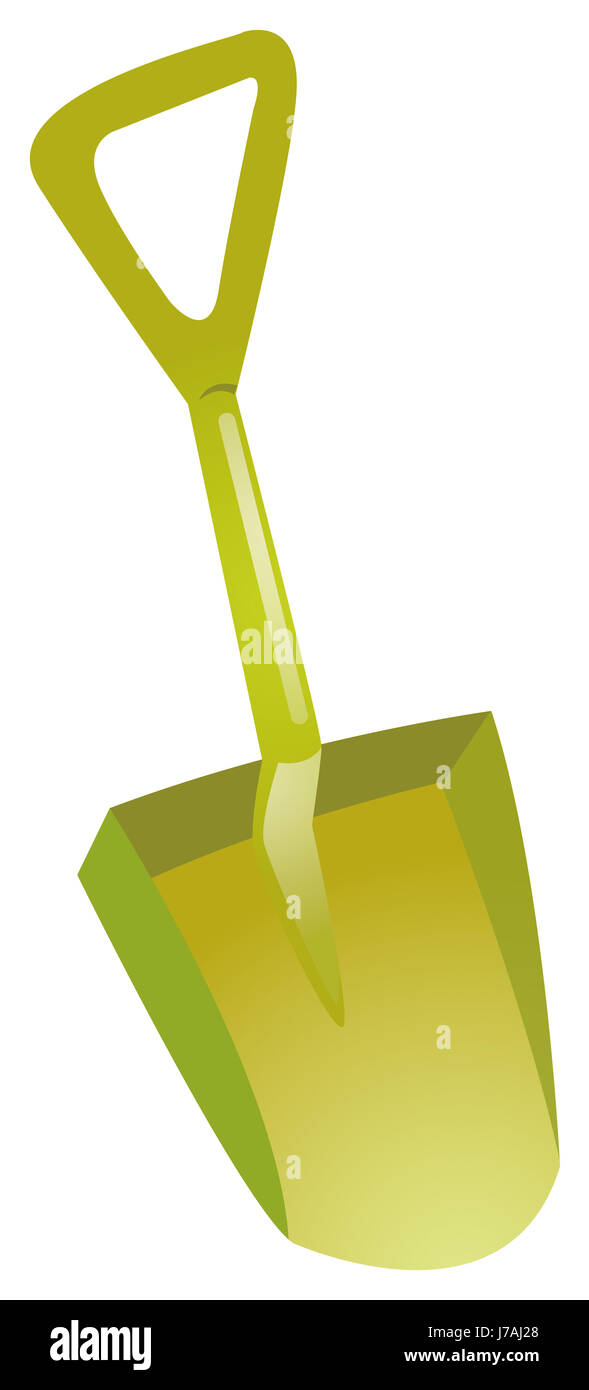 shovel tool isolated lifestyle industrial wood hobby spring bouncing ...