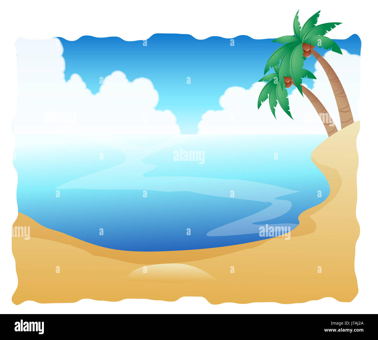 tree cloud beach seaside the beach seashore palm salt water sea ocean ...