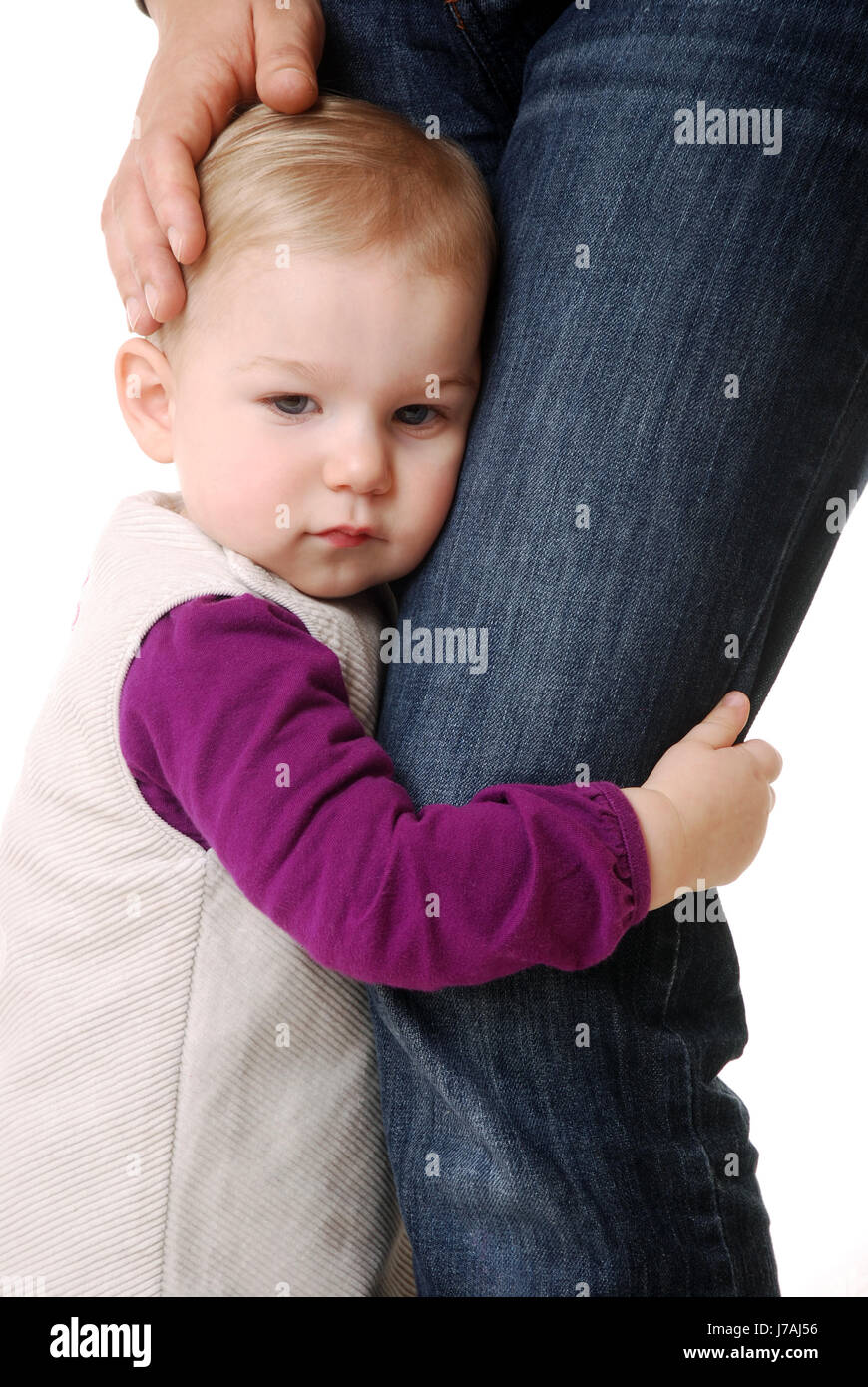 Shy toddler leg hi-res stock photography and images - Alamy