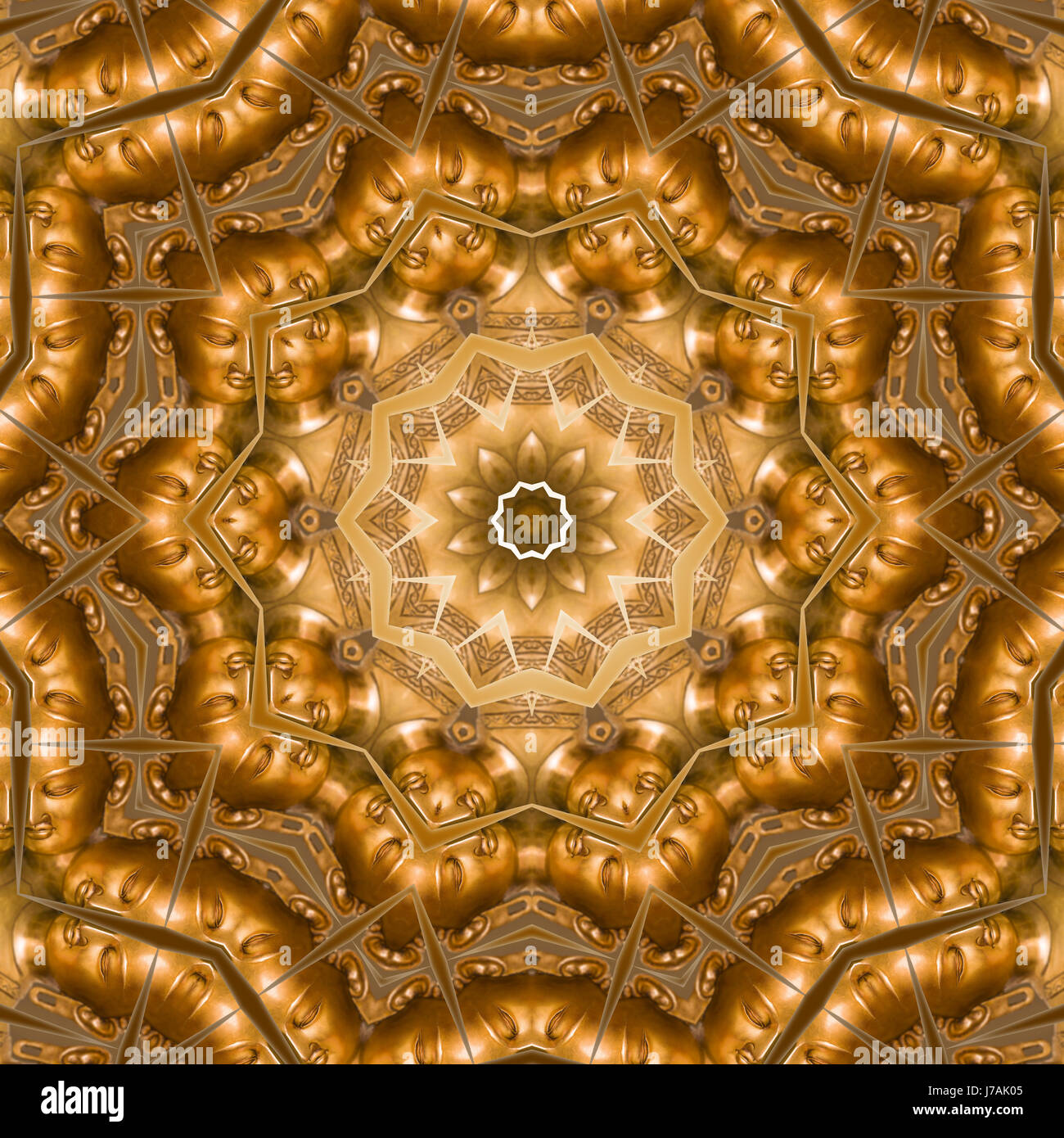 buddha inside mandala 12 Stock Photo - Alamy