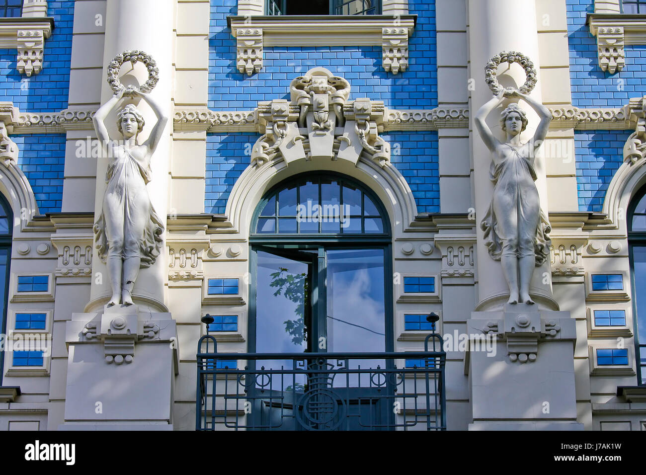 blue house building art style of construction architecture ...