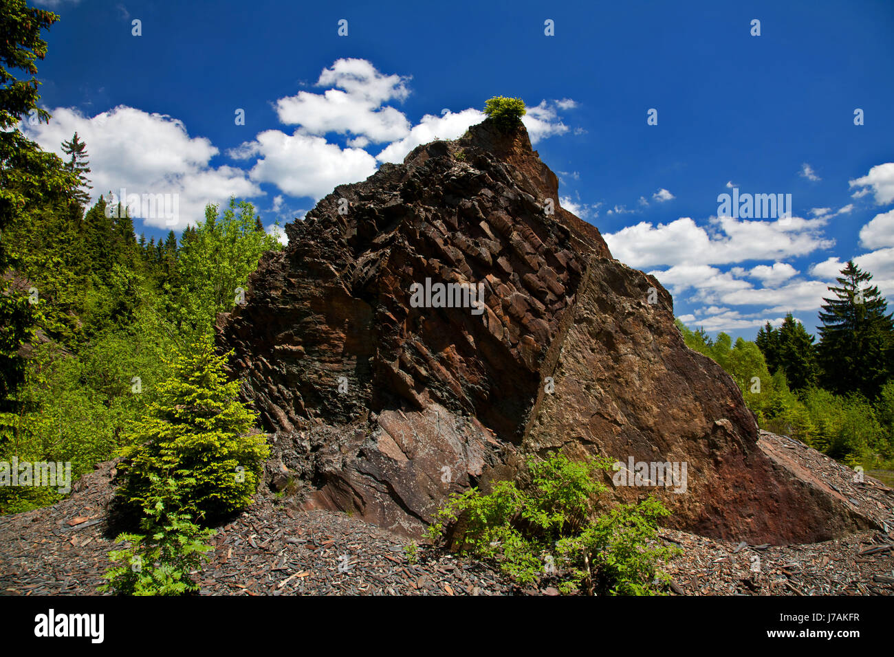 Slate mountains thuringia hi-res stock photography and images - Alamy