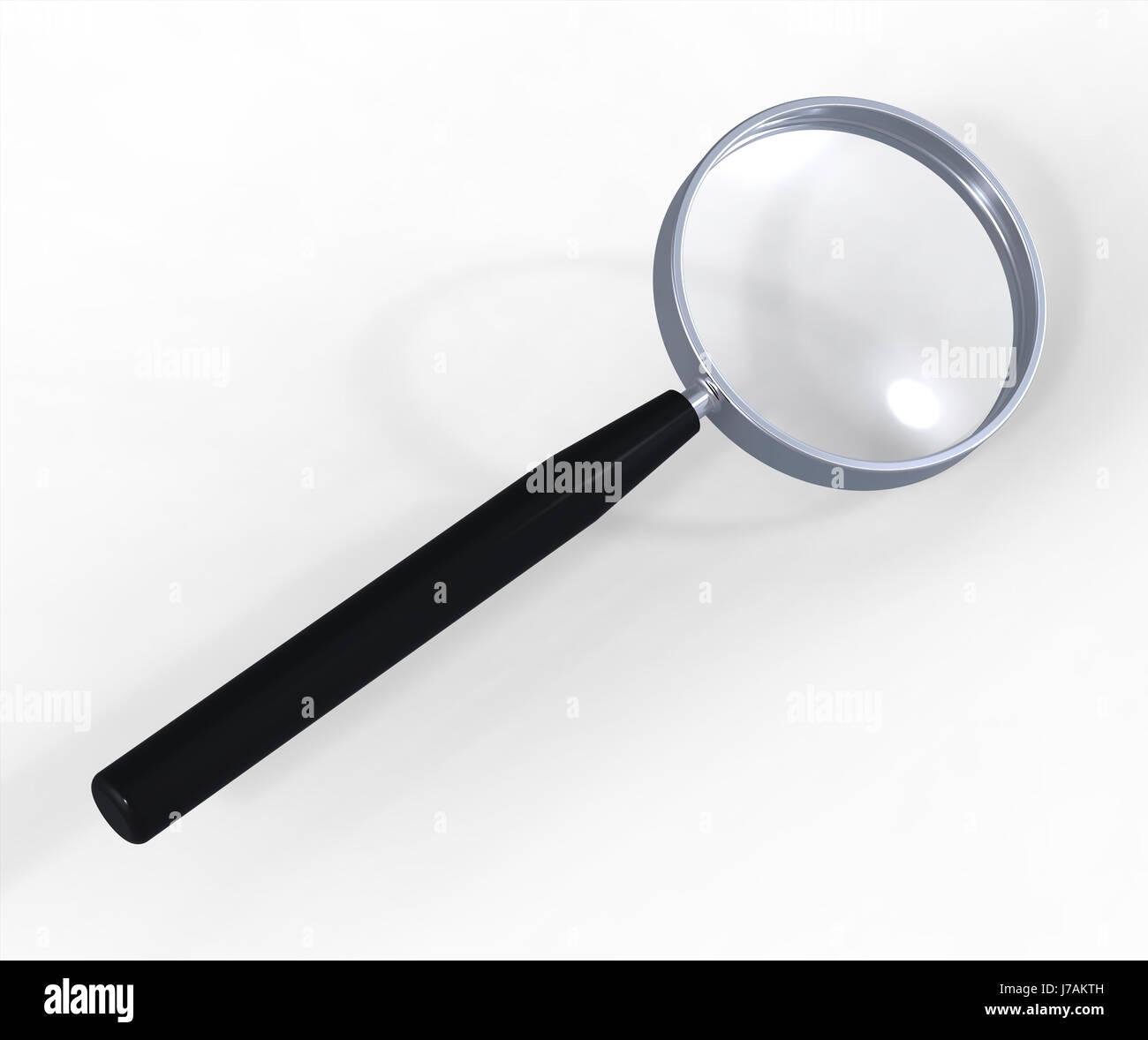 magnifying glass render lens science handle magnification equipment ...