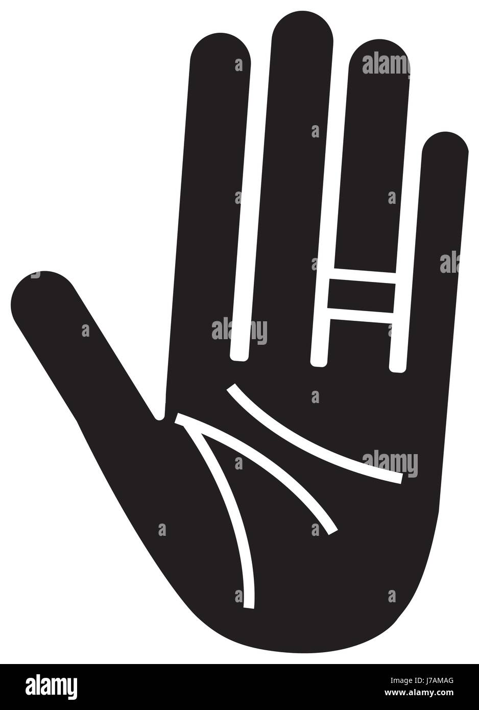 human hand icon Stock Vector Image & Art - Alamy