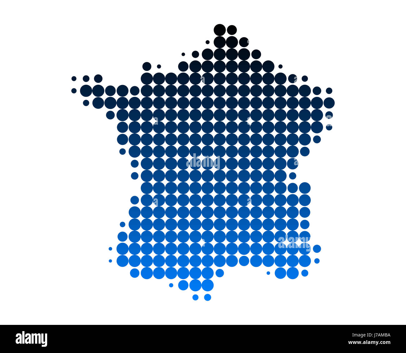 blue france circle card dot geography complete perfect atlas map of the ...