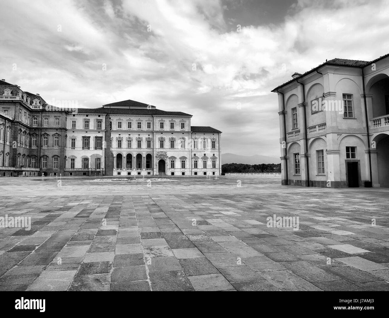 Palace venaria italian reggia Black and White Stock Photos & Images - Alamy