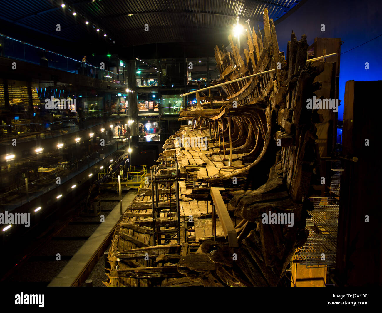 The Tudor Warship The Mary Rose at The Mary Rose Museum, Portsmouth ...