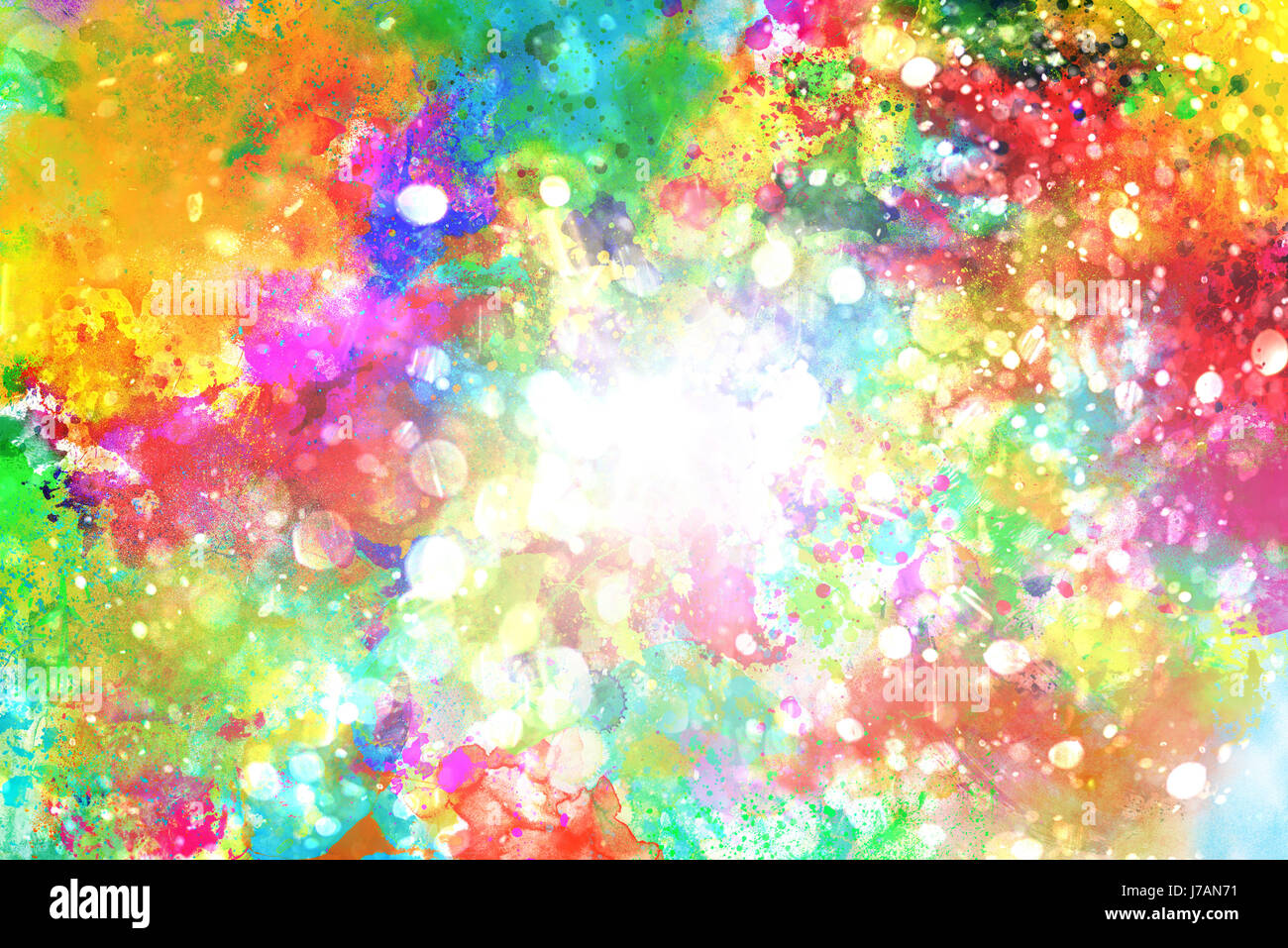 Rainbow liquid colors Stock Photo - Alamy