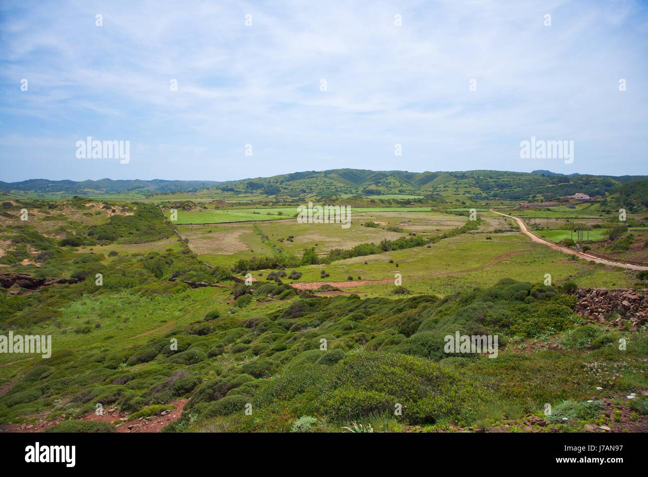 spain valley coast landscape scenery countryside nature mountain lawn ...