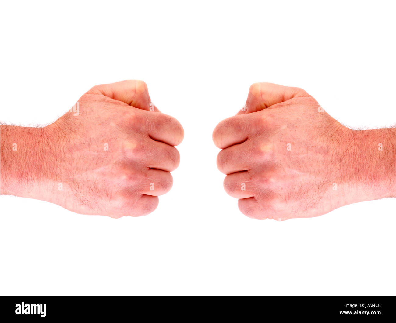 hand fist fists against each other boxing match against boxing two ...