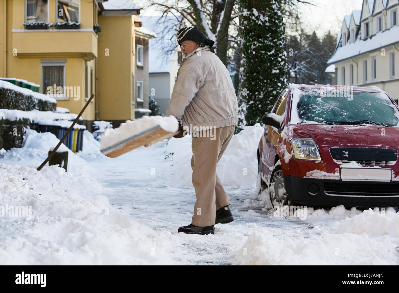 active hold evacuate snow pensioner old age pensioner retiree retired ...