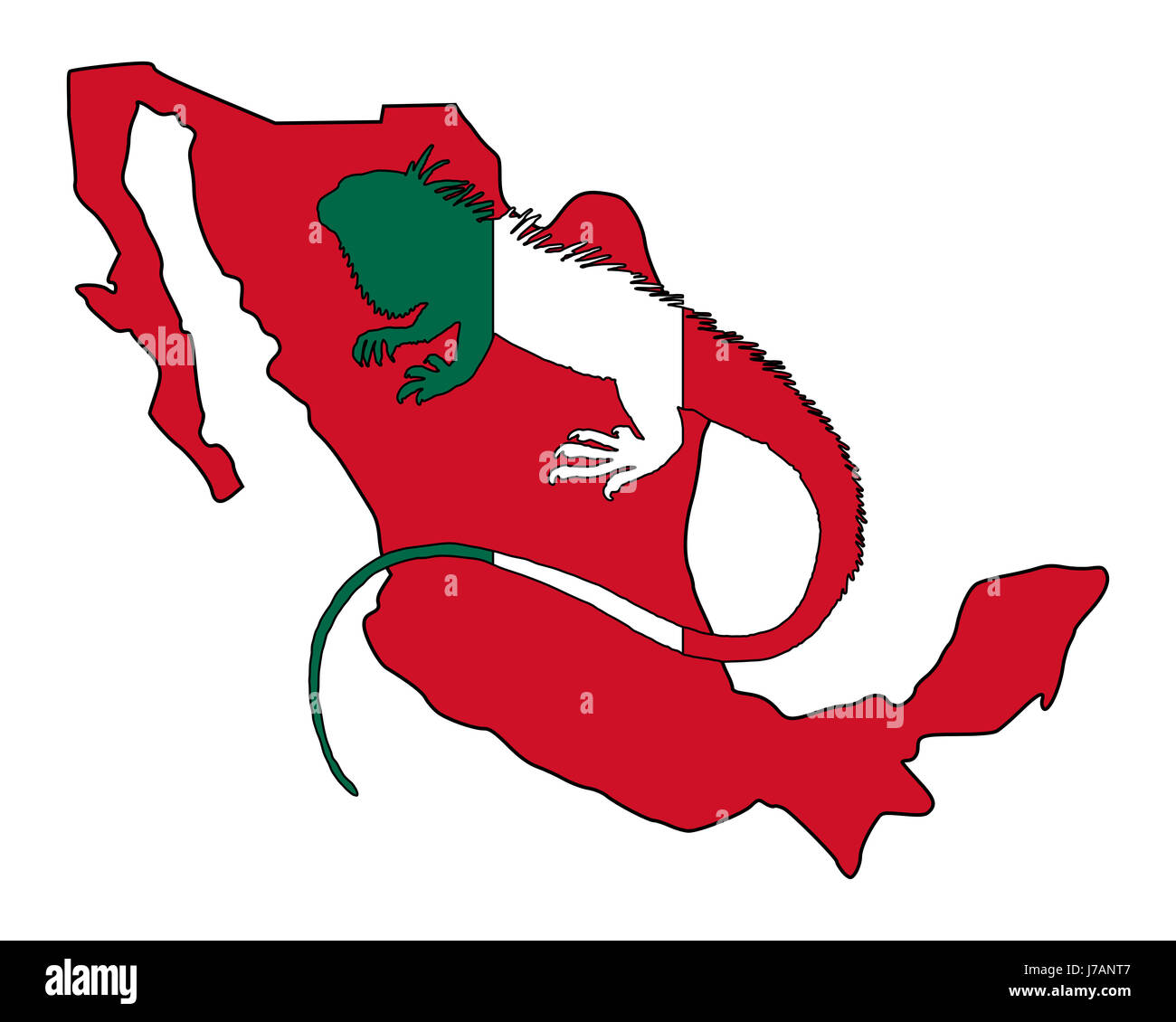 america central america flag iguana south america mexico sign signal ...