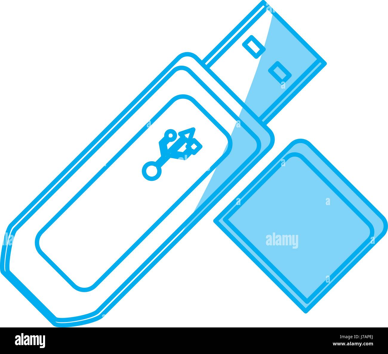 USB Storage technology Stock Vector Image & Art - Alamy