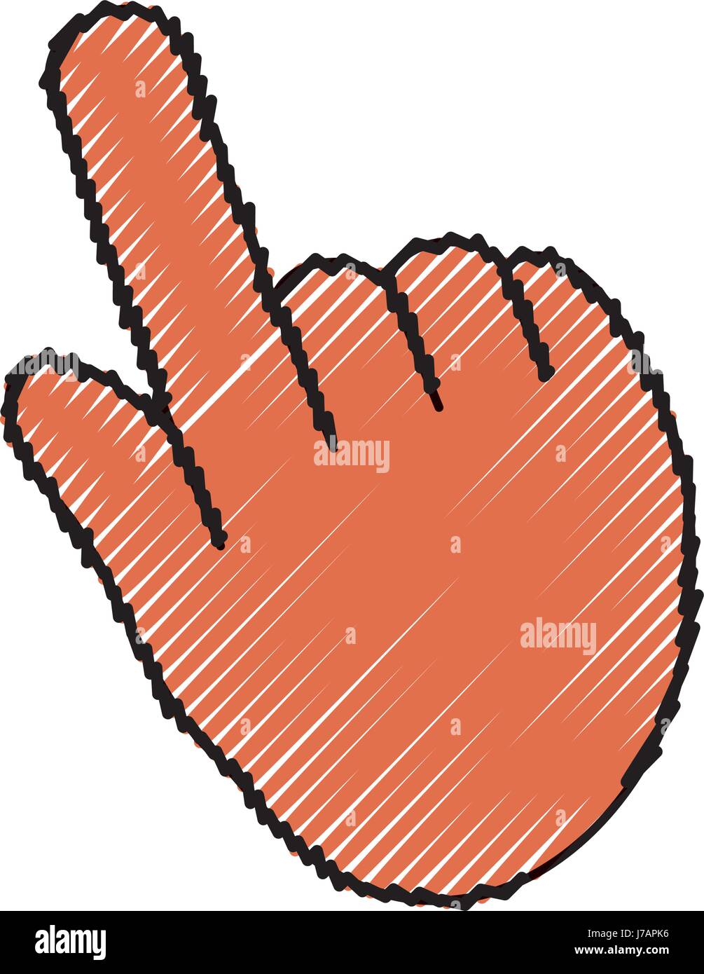 Hand pointing cursor Stock Vector Image & Art - Alamy