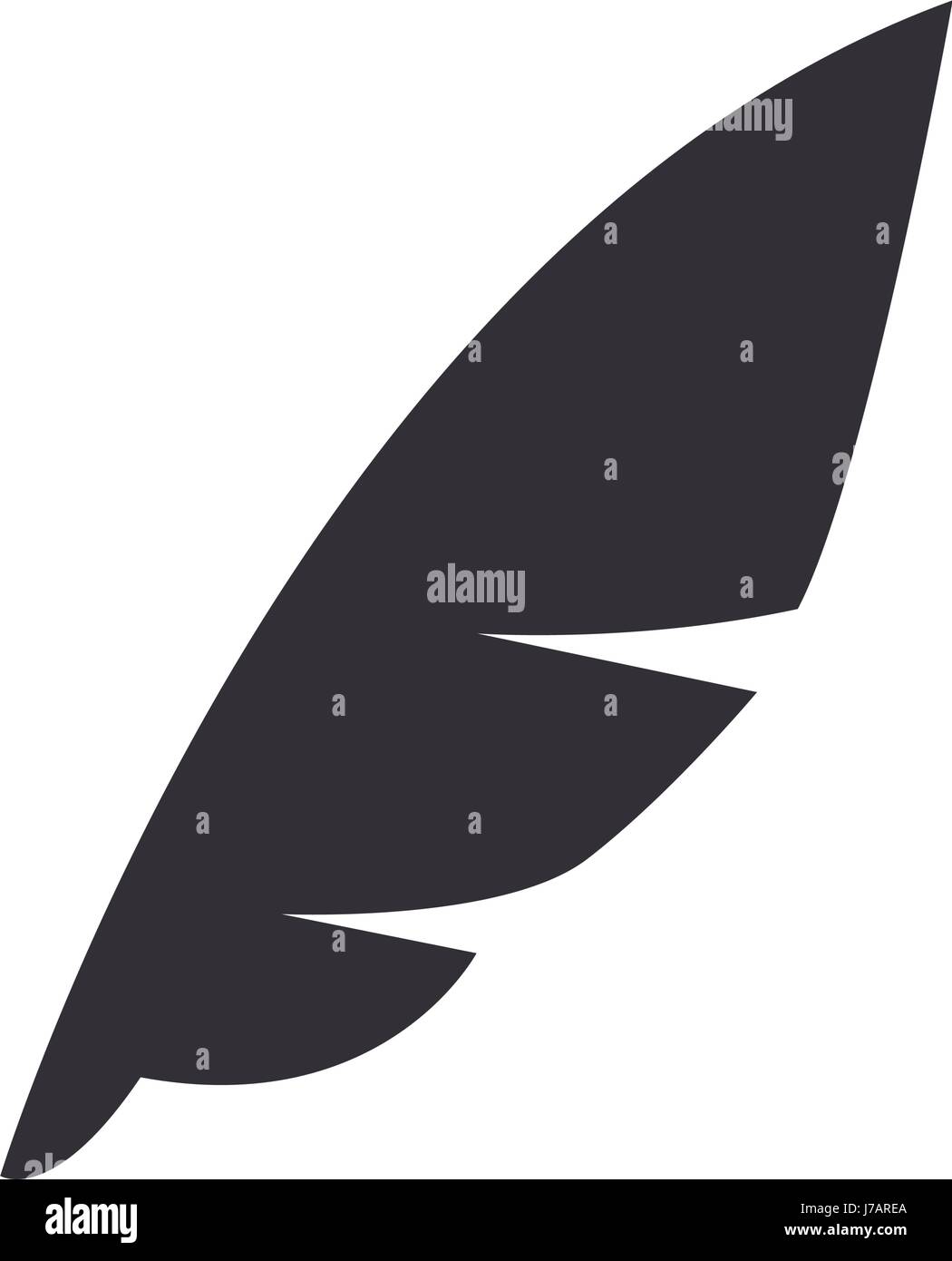 black feather to symbol of writing icon Stock Vector Image & Art - Alamy
