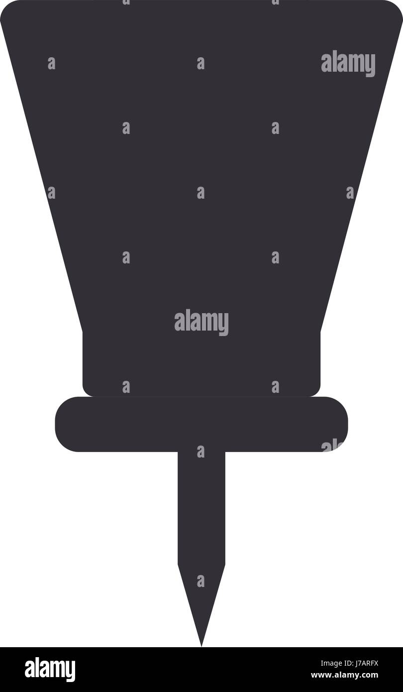 black pushpin symbol icon design Stock Vector Image & Art - Alamy