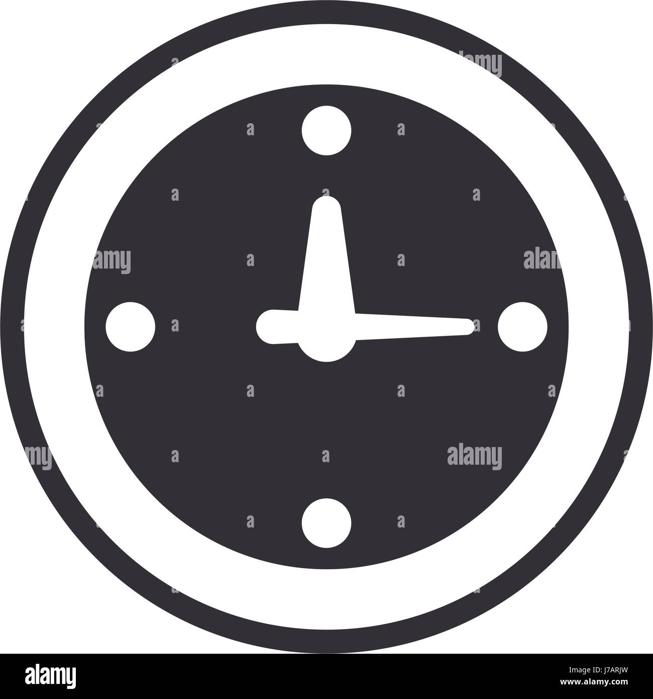 black clock symbol icon design Stock Vector Image & Art - Alamy