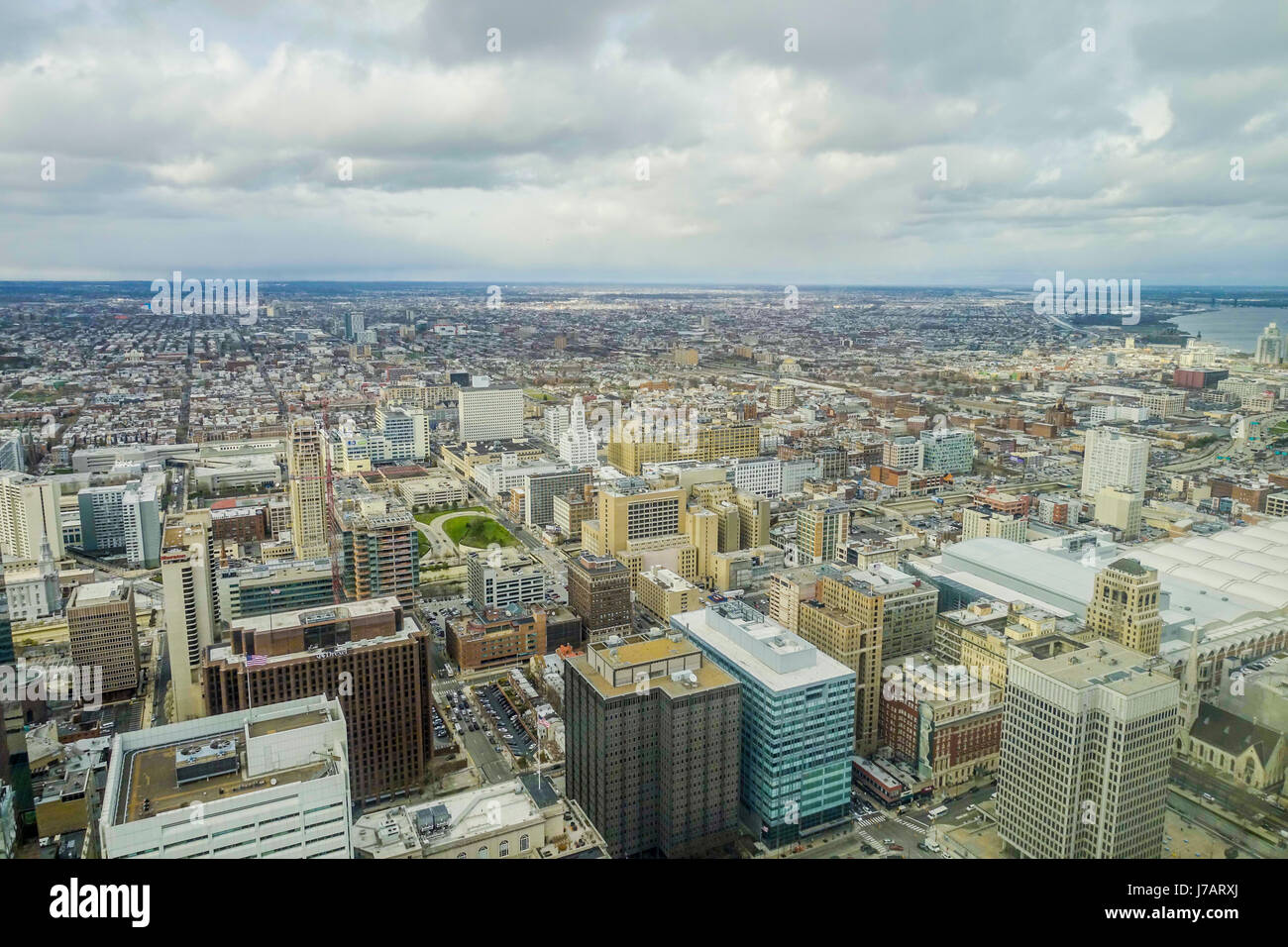 Aerial view over the city of Philadelphia - PHILADELPHIA - PENNSYLVANIA ...