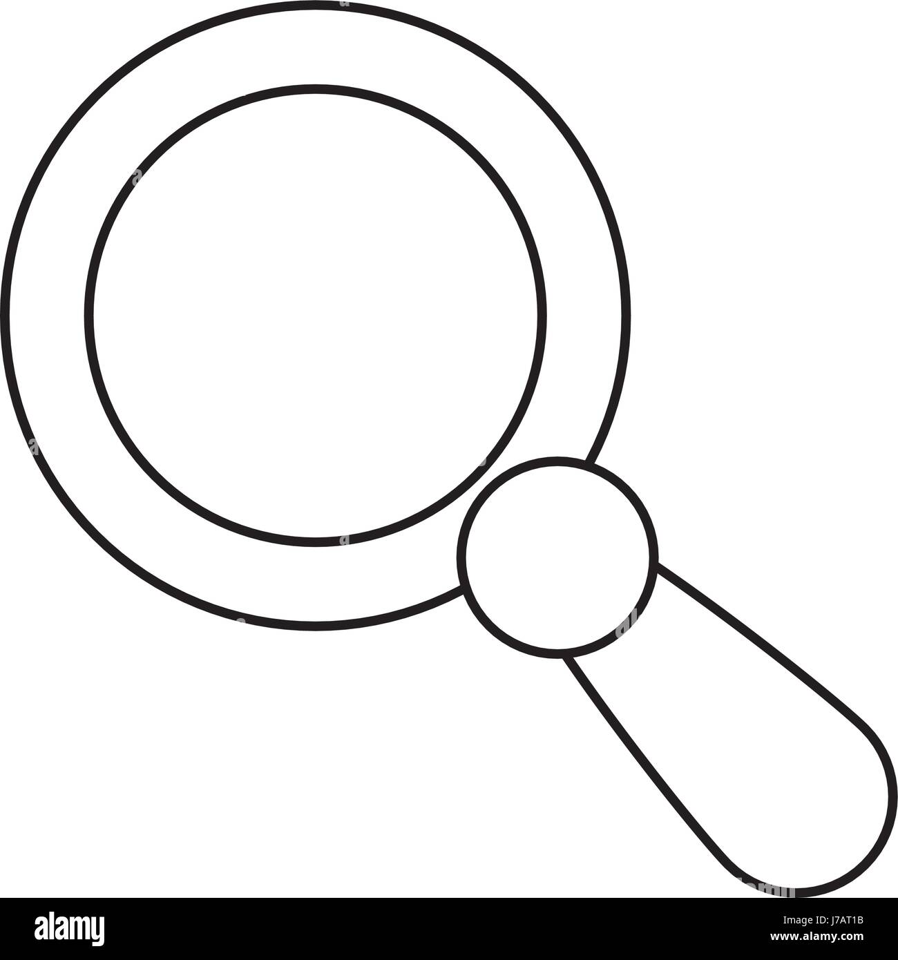 line magnifying glass icon design Stock Vector Image & Art - Alamy