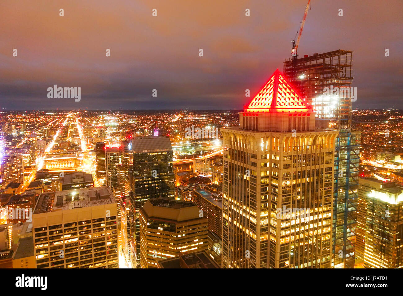 Philadelphia aerial penn hi-res stock photography and images - Alamy