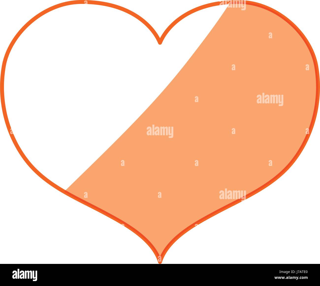 silhouette nice heart icon design Stock Vector Image & Art - Alamy