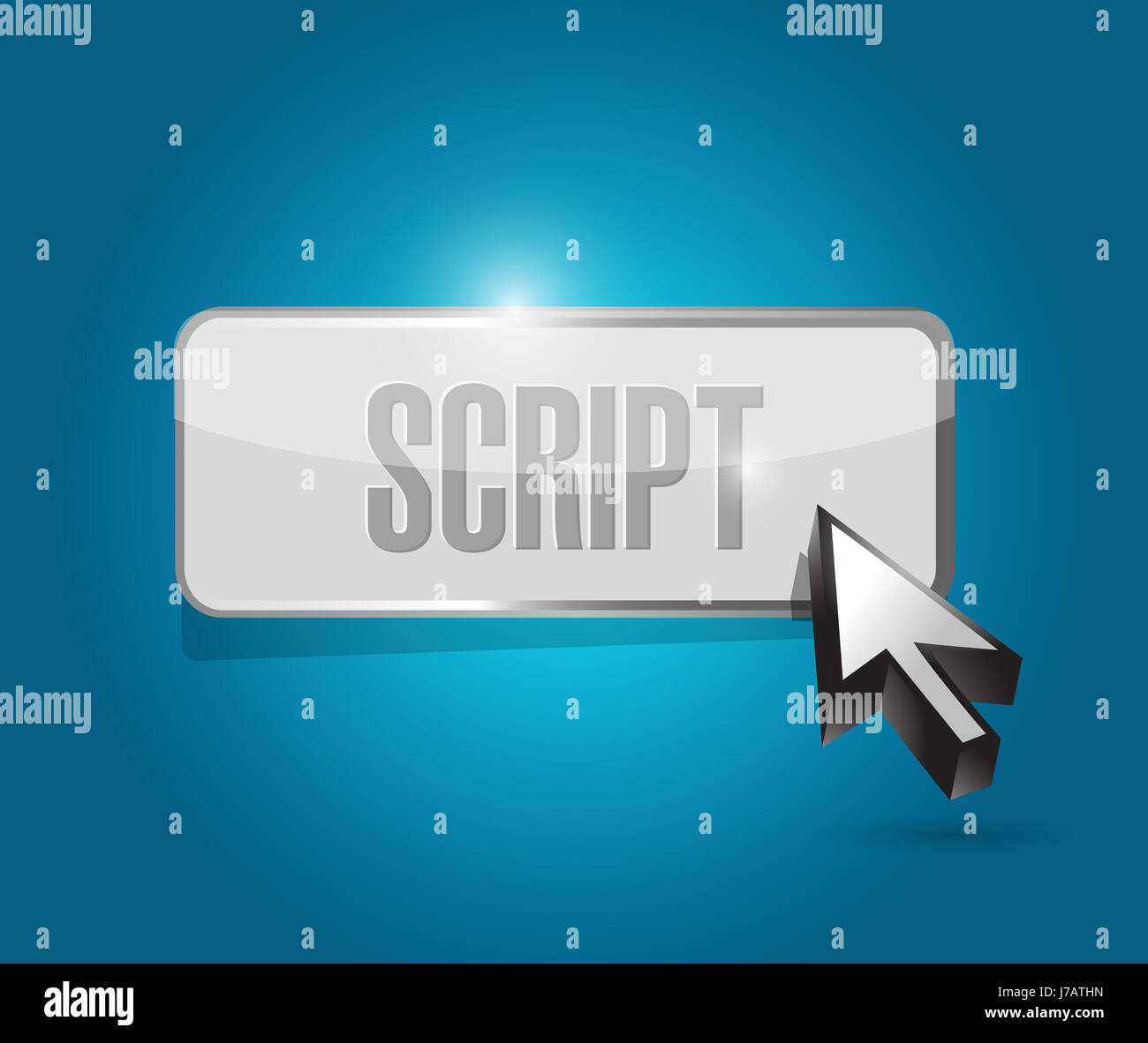 script button sign concept illustration design isolated over white ...