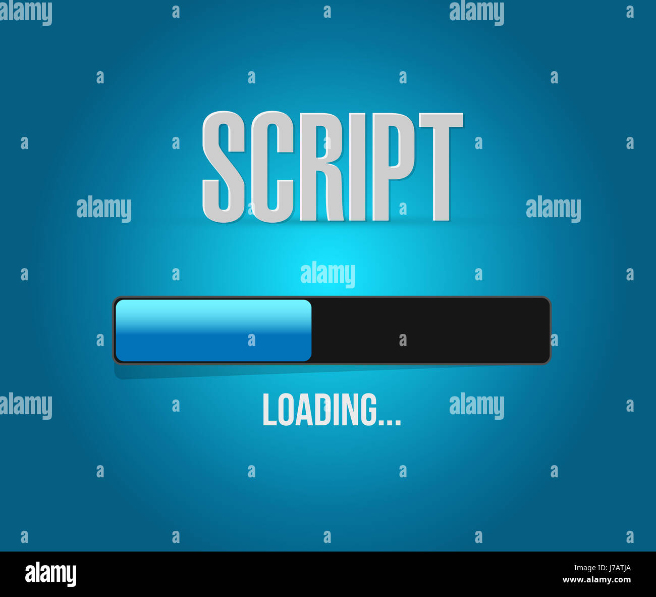 script loading bar sign concept illustration design isolated over white ...