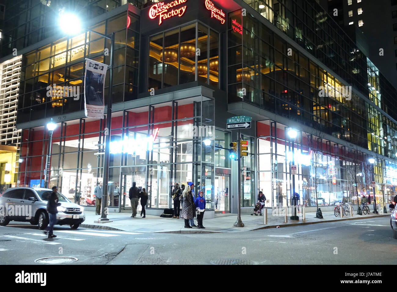 Philadelphia street view at night - PHILADELPHIA - PENNSYLVANIA - APRIL ...